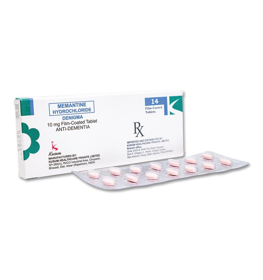 DENIGMA Memantine Hydrochloride 10mg Film-Coated Tablet 1's price in ...